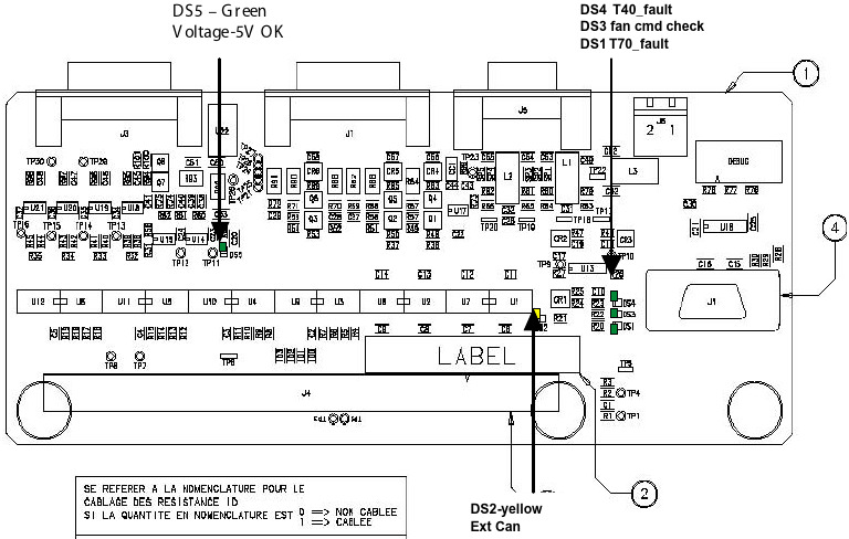 DS5 - G R Een V Oltage-5v OK: DS4 T40 - Fault DS3 Fan CMD Check DS1 T70 ...