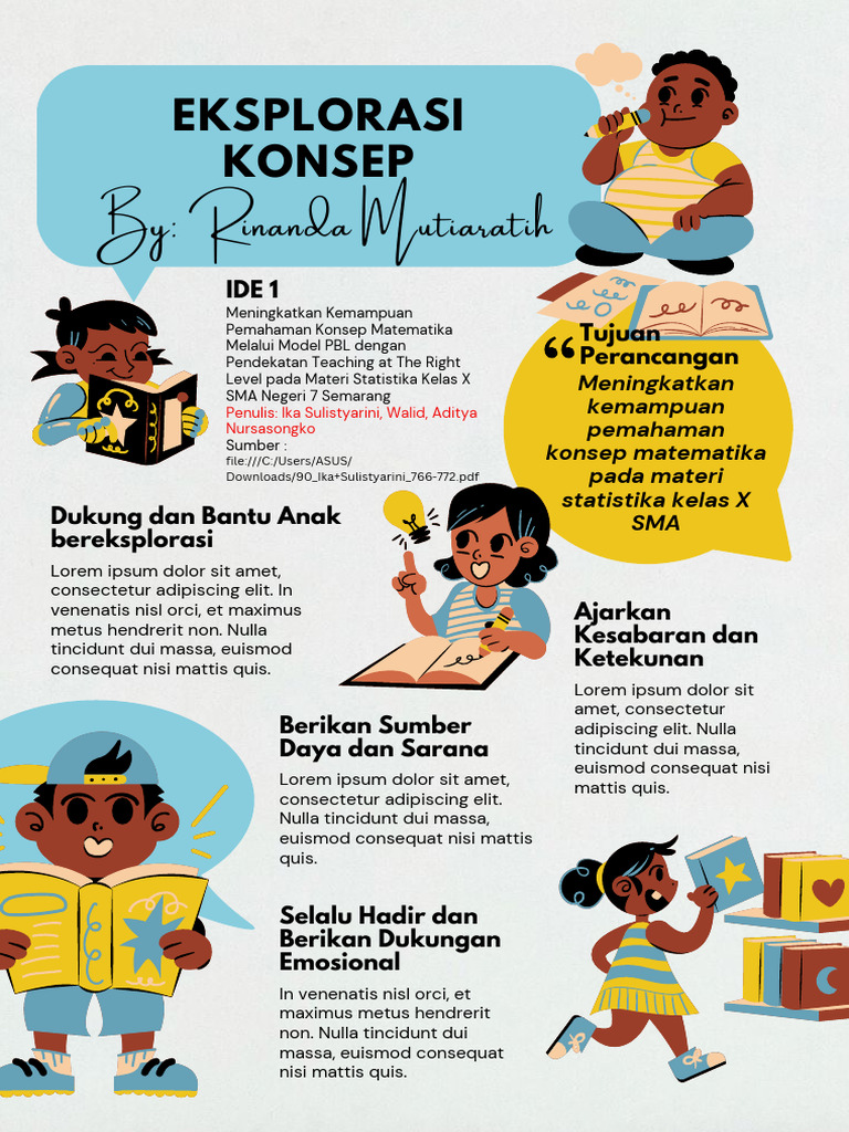 Biru Kuning Ilustrasi Cara Menggali Passion Anak Poster-2 | PDF