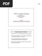 Memory Quiz: Concepts and Examples | PDF | Memory | Recall (Memory)