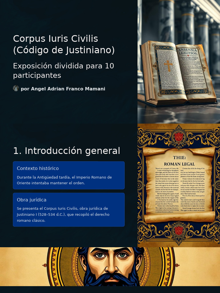 Corpus Iuris Civilis Codigo de Justiniano | PDF | Justiniano I ...