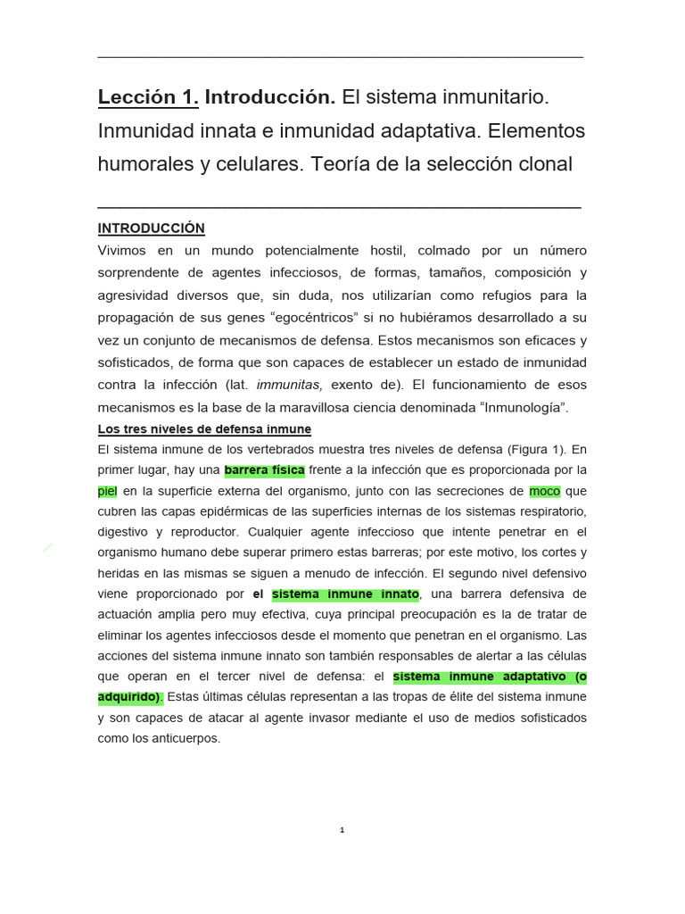 Immuno Teoria | PDF | Sistema inmune | Antígeno