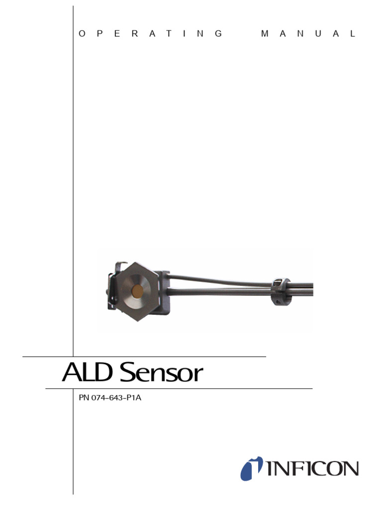 ALD Sensor Operating Manual (English) | PDF | Legal Liability | Materials
