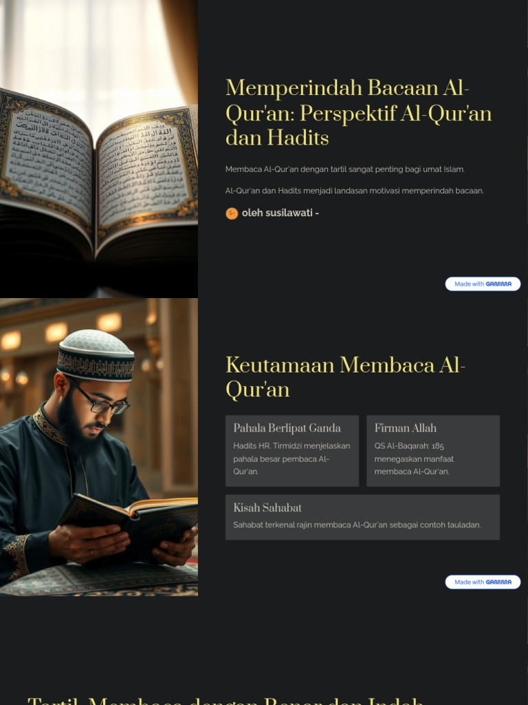 Memperindah-Bacaan-Al-Quran-Perspektif-Al-Quran-dan-Hadits | PDF