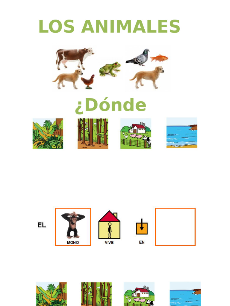 ¿Dónde Vive - Animales Ok | PDF