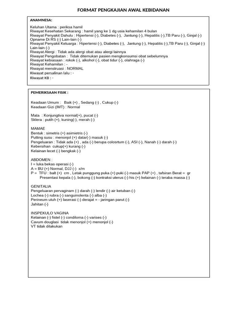 Askep Rajal Bidan Simpus | PDF