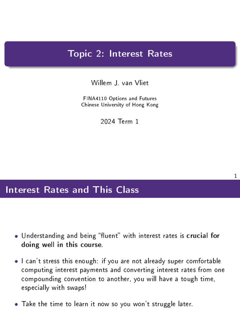 Understanding Interest Rates Basics | PDF | Interest | Libor