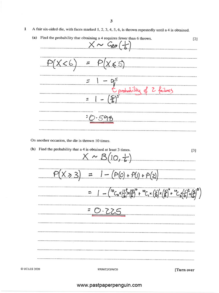 A Binomial and Geometric Distributions 1 | PDF