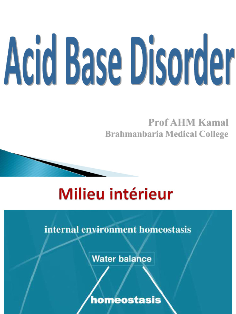 Understanding Acid-Base Disorders | PDF