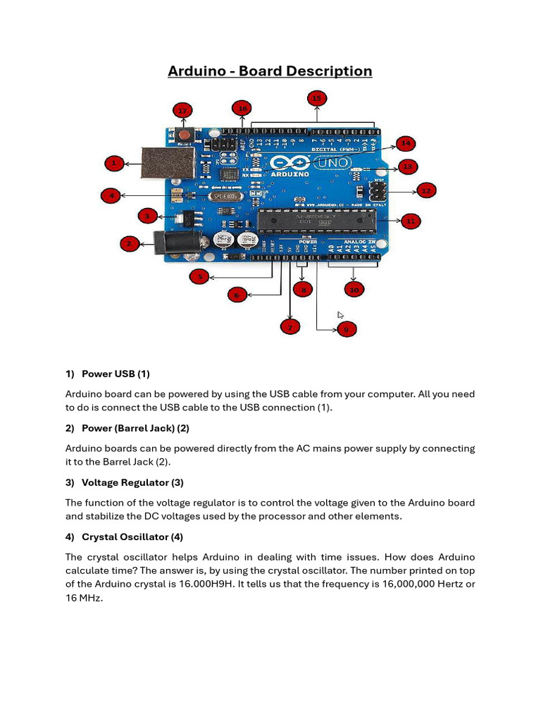 Arduino Board Description | PDF | Arduino | Information And Communications Technology