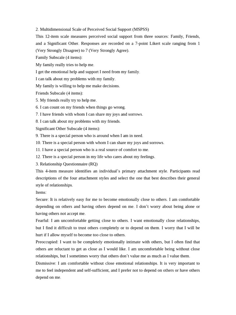 Thesis Questionnaires | PDF