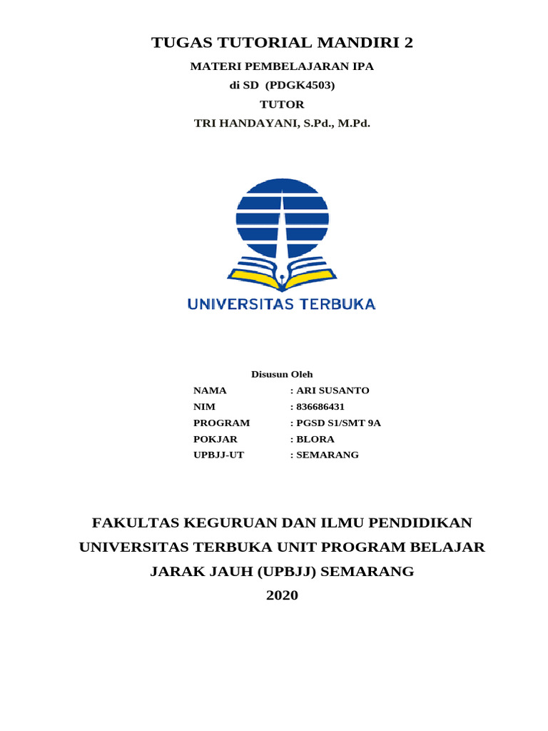 TT2 4503_9A_ARI SUSANTO_836686431 (Tri Handayani) | PDF