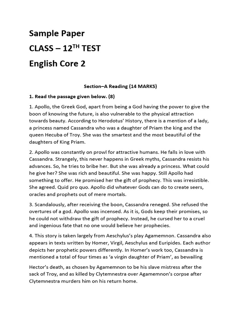 Cassandra: The Tragic Seer of Troy | PDF | Cassandra | Chef