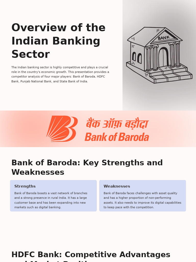 Overview of The Indian Banking Sector | PDF | Banks | Competitive Advantage