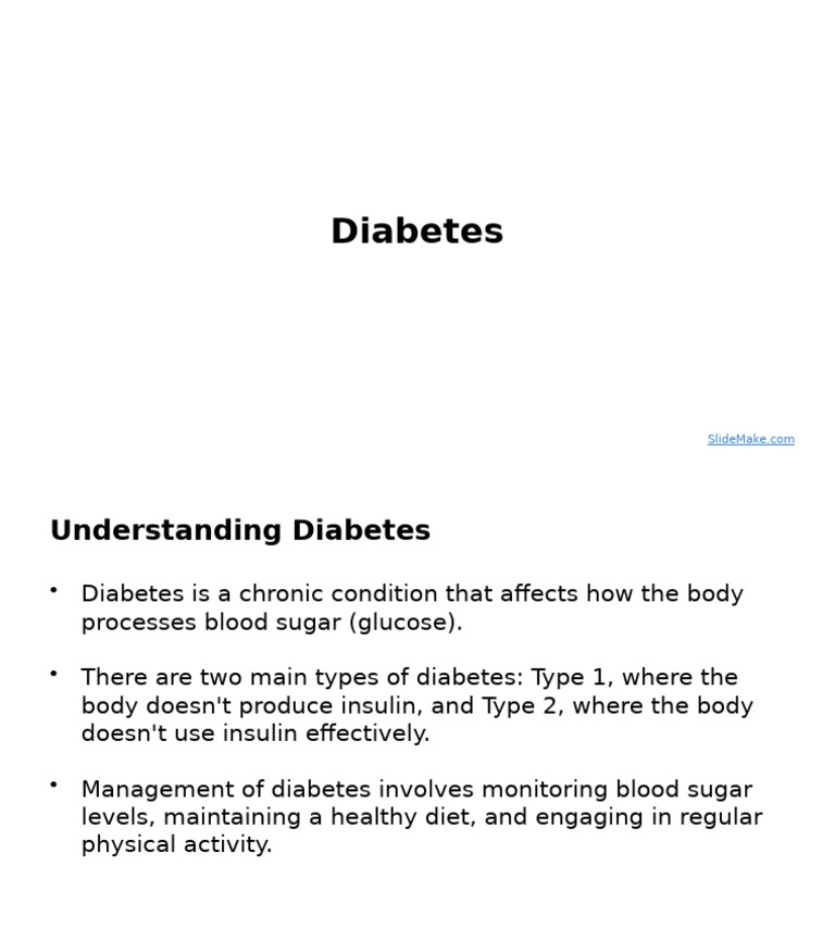 Understanding Diabetes Types and Management | PDF