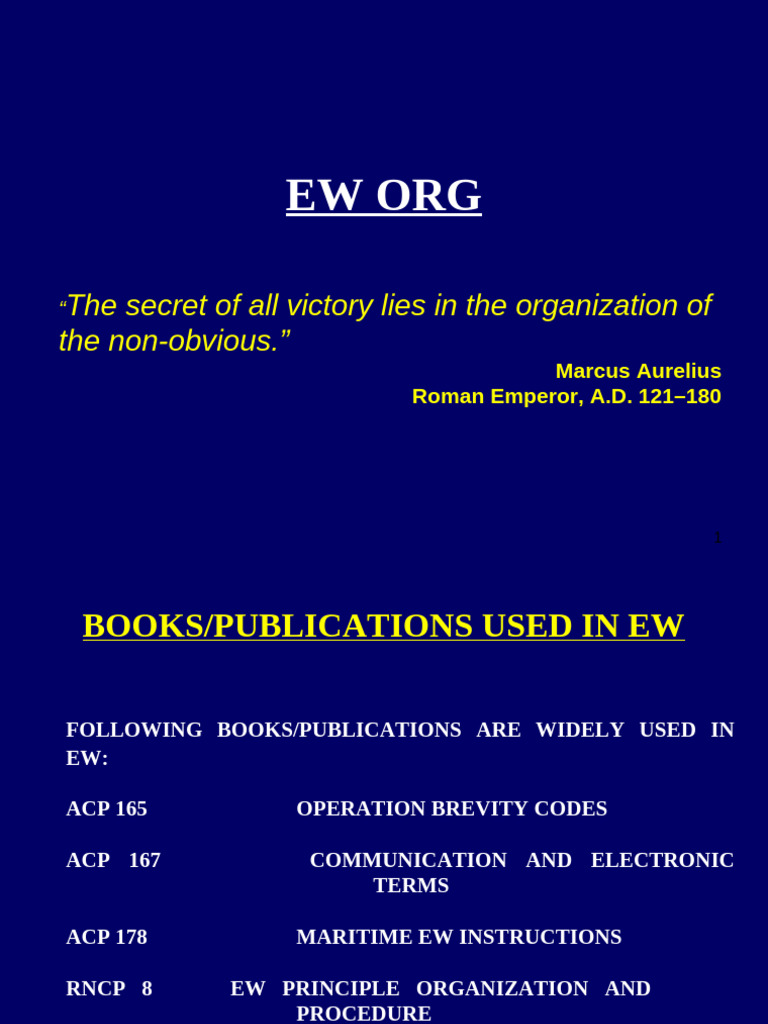 Conduct of EW - Org - Plotting | PDF | Electronic Warfare | Wireless