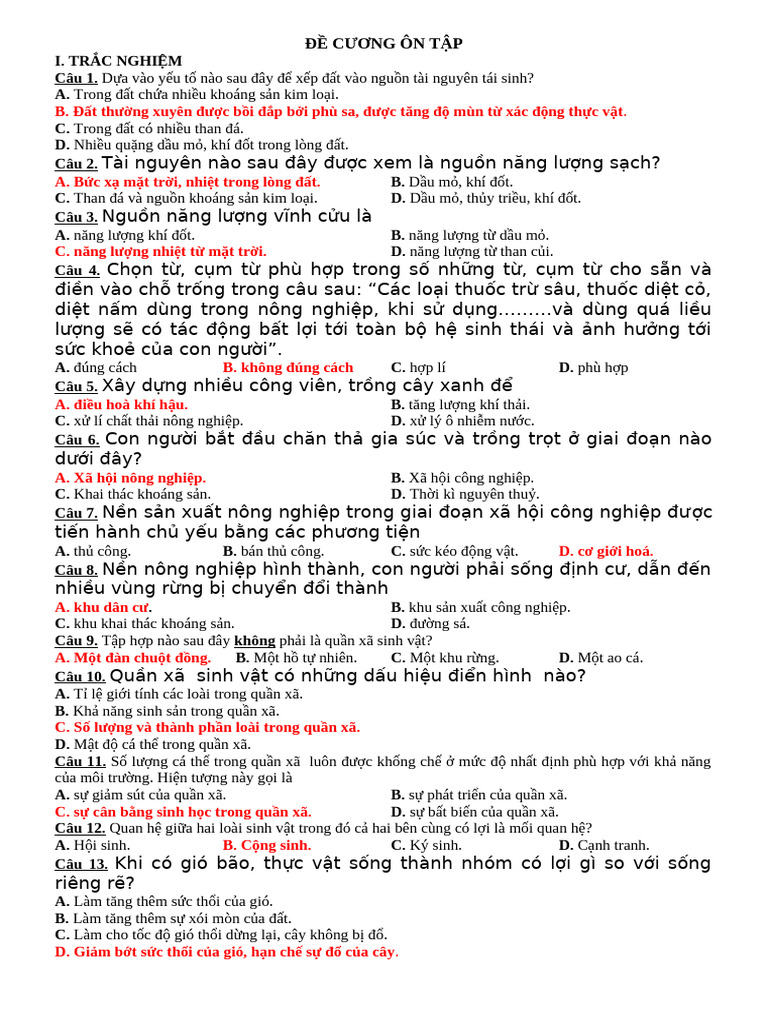 để-cương-ôn-tập-cuối-kì-oi0 | PDF