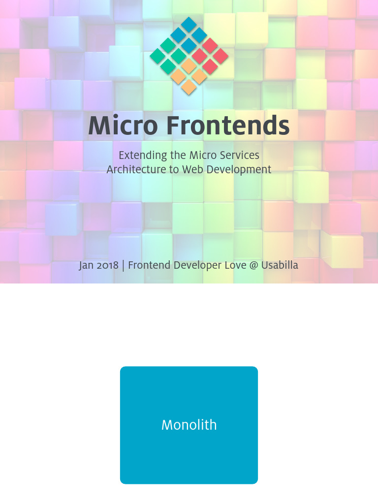 Understanding Micro Frontends | PDF | Software Development | Computing