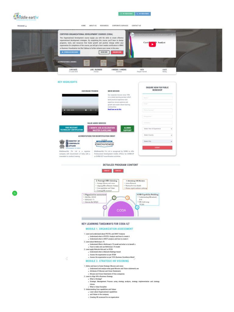 Free Organizational Development Certification | PDF | Strategic ...