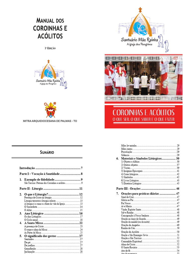 MANUAL DO COROINHA E ACÓLITO - 015647 - Merged | PDF | Eucaristia | Páscoa