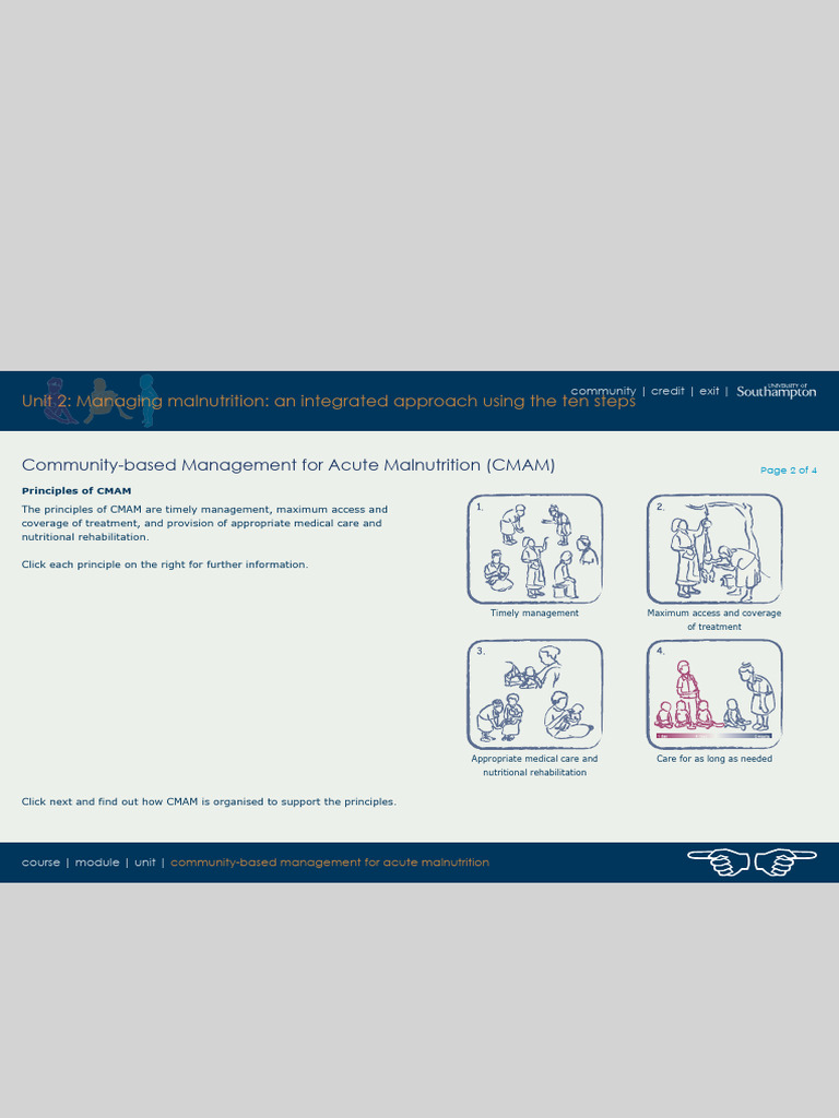 CMAM Principles for Managing Malnutrition | PDF