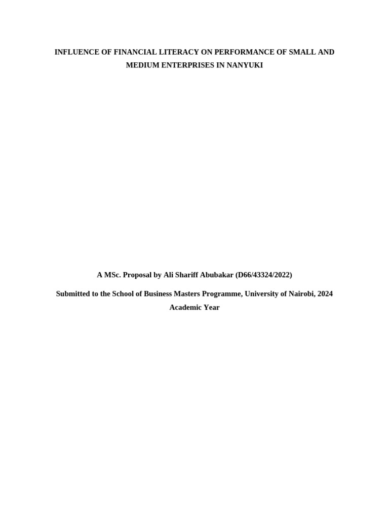 Ali Shariff CONCEPT NOTE | PDF | Small And Medium Sized Enterprises ...