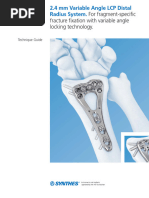 Medartis Distal Radius Surgical Technique | PDF | Drill | Limbs (Anatomy)