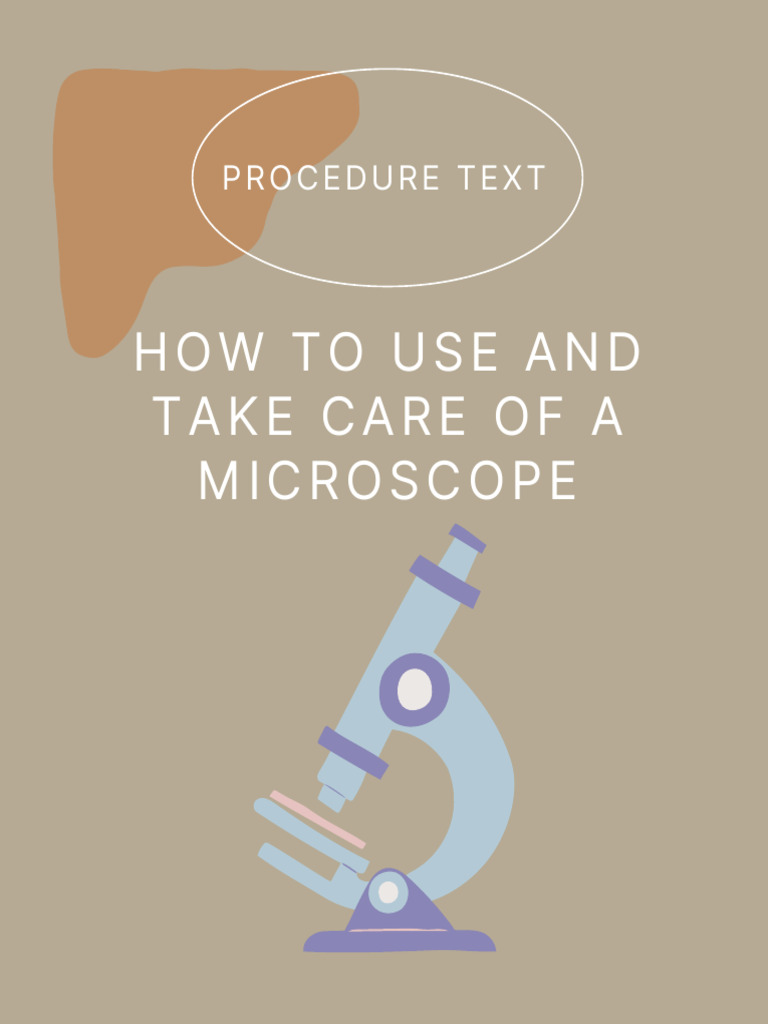 Microscope Usage and Care Guide | PDF