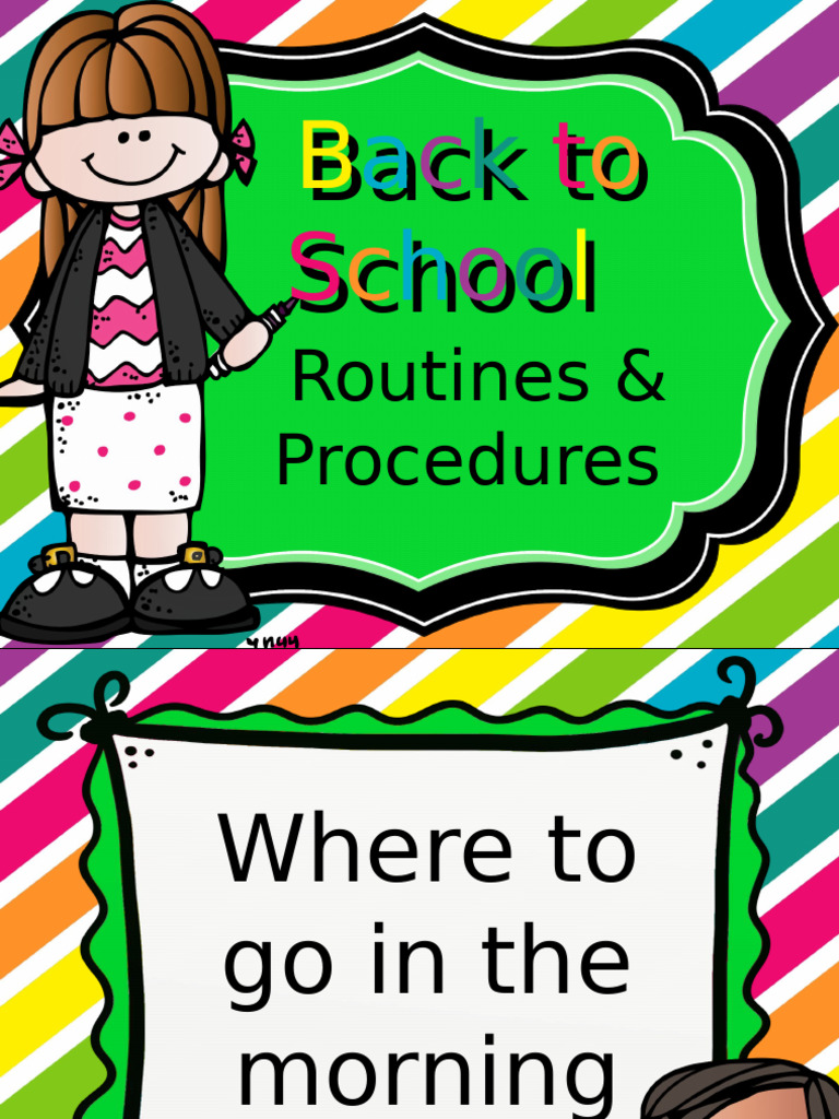 Back to School Routines Guide | PDF