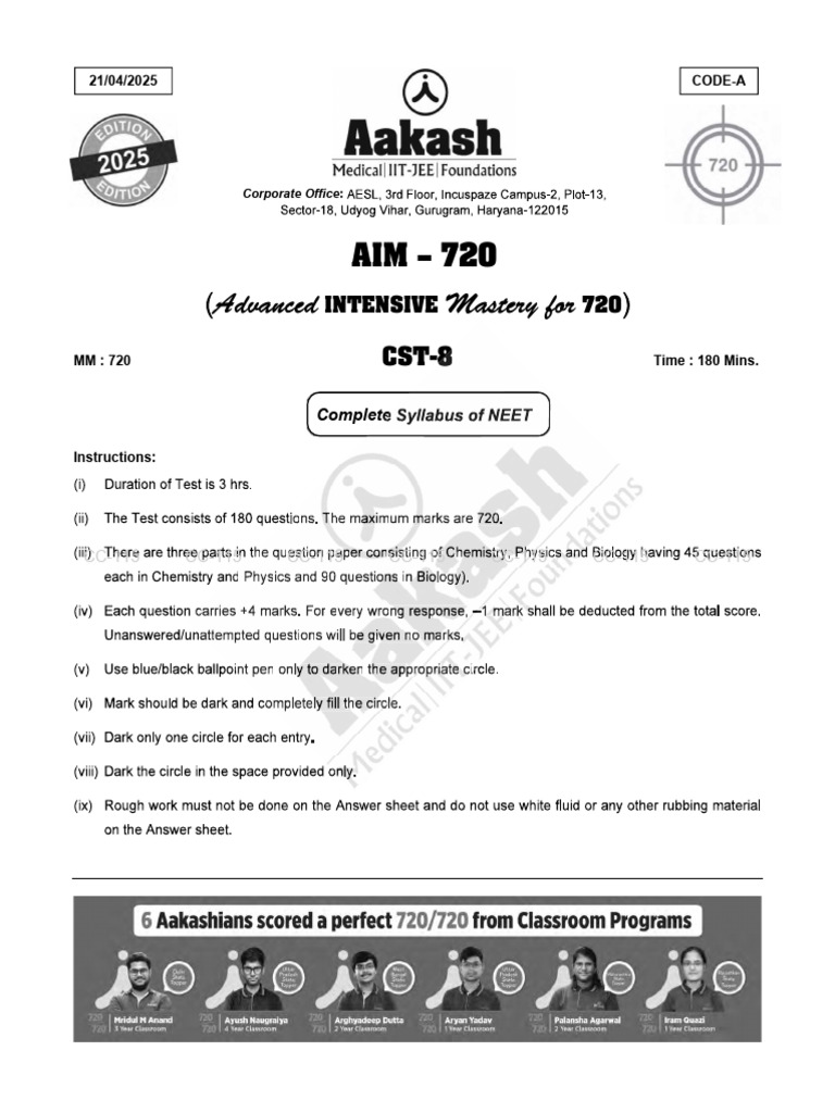 AIM-720 CST-08A 21-04-2025 | PDF