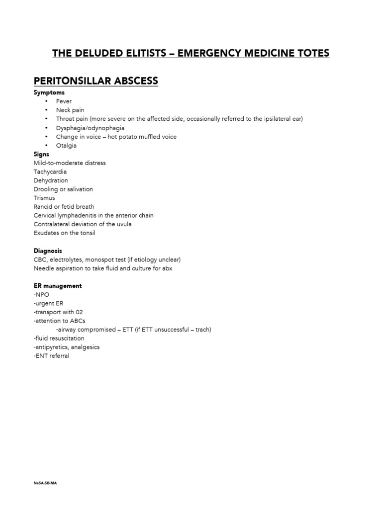 DE - Emergency Medicine Rotation OSCE | PDF | Shock (Circulatory) | Stroke