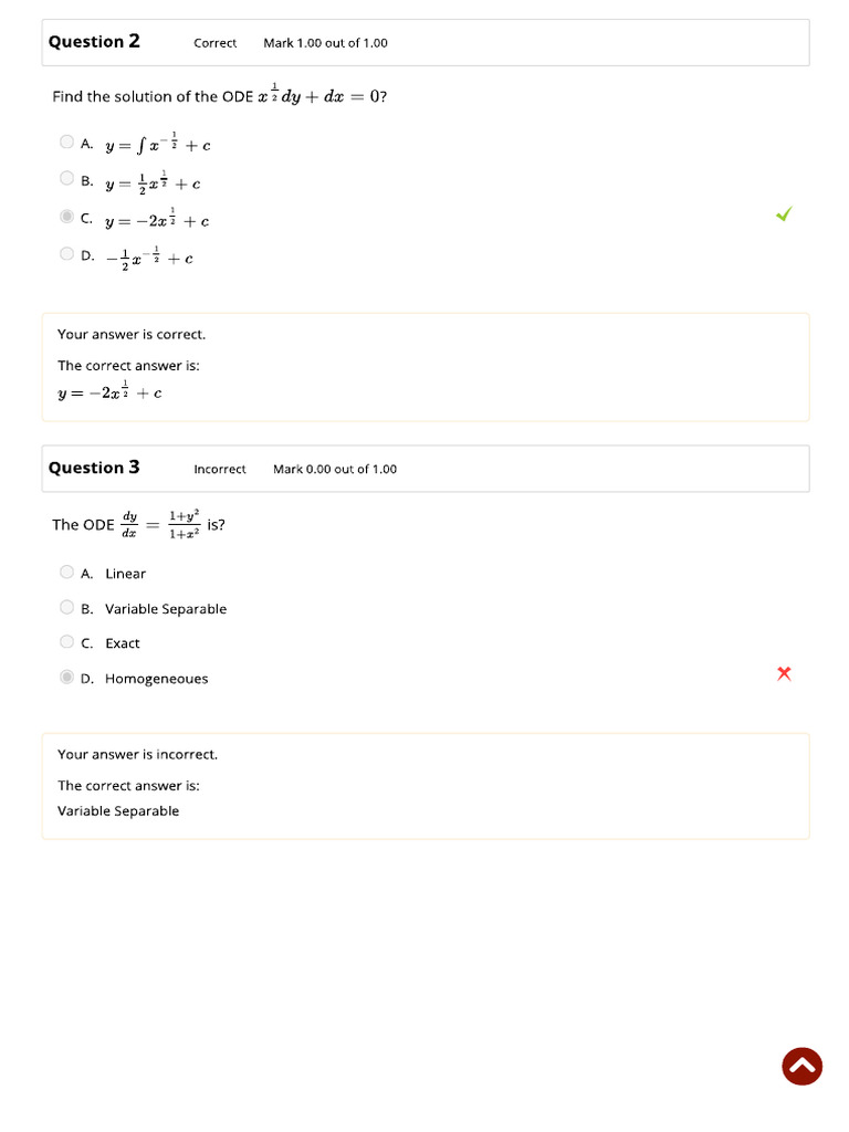 Test Questions and Answer | PDF