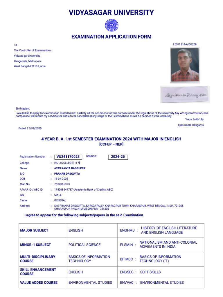 Vu Examination Portal[1] | PDF