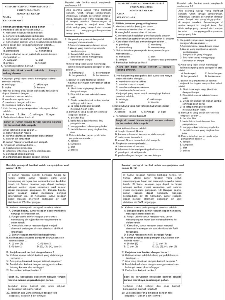 Sumatif BI bab 7.pdf | PDF