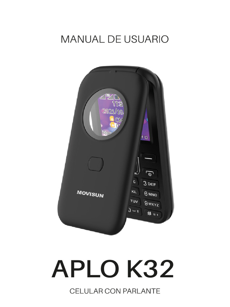 Manual Celular APLO K32 V2022 20240706 112050 | PDF | Telefonía móvil | Cargador de batería
