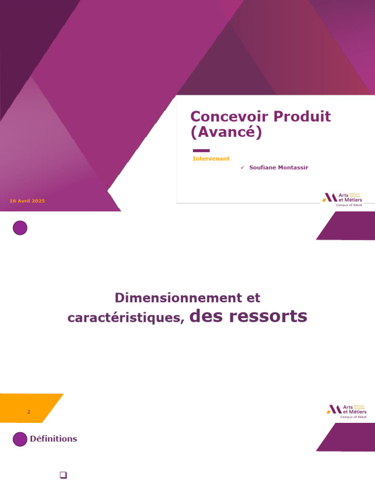 Formules et Mécanique des Ressorts | PDF | Élasticité (Physique ...