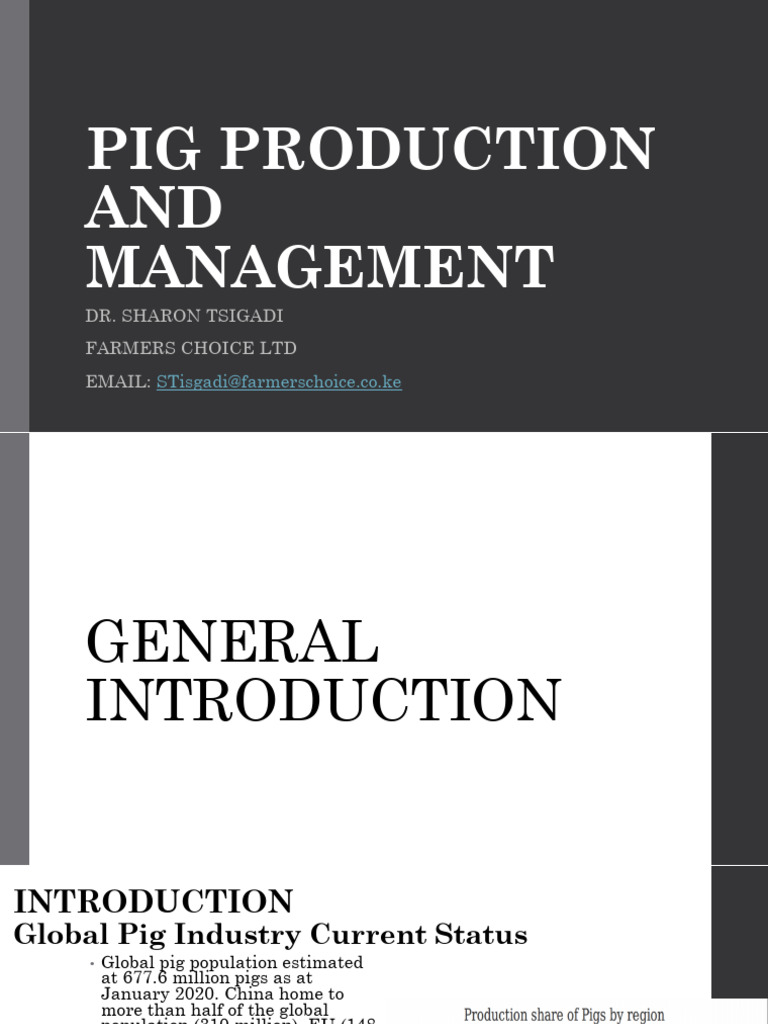 Optimizing Pig Production Management | PDF | Pig | Pork
