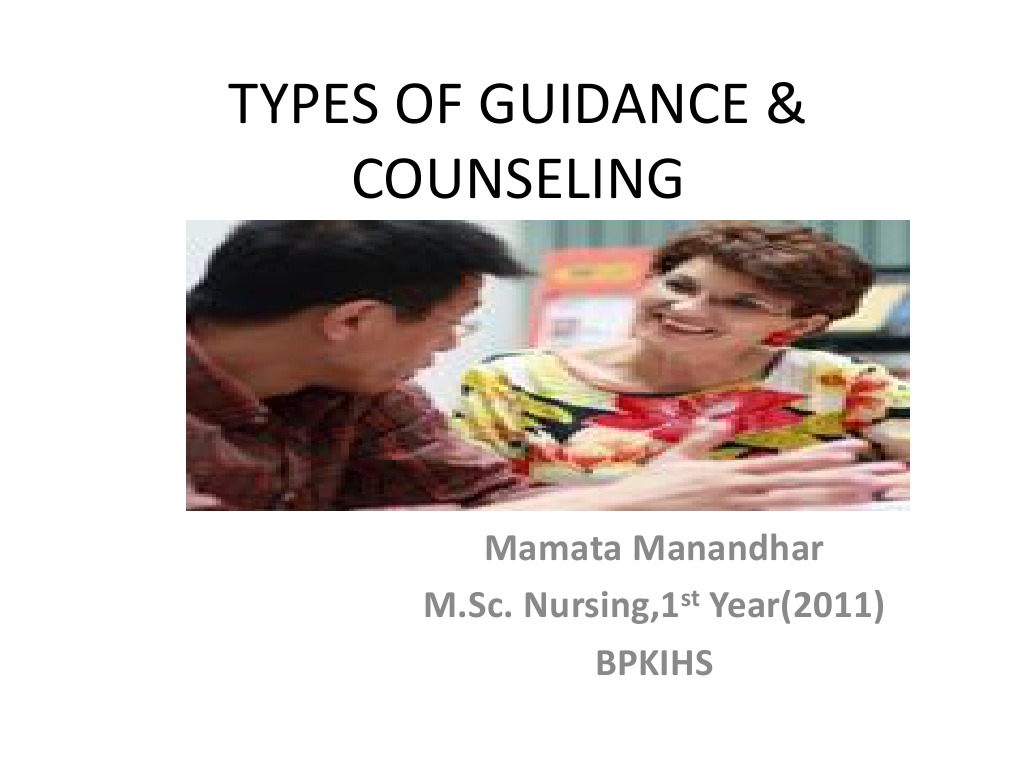 An Overview of Guidance and Counseling in Nursing Education: Types ...