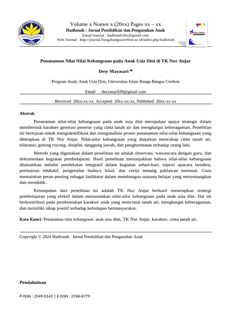 Jurnal Pancasila^Desy Mayasari^24S1PIAUD0032 | PDF