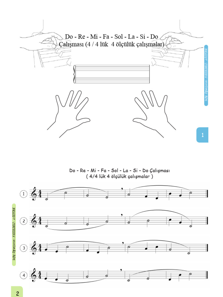 003 Do - Re - Mi - Fa - Sol - La - Si - Do Çalışması_125042 | PDF
