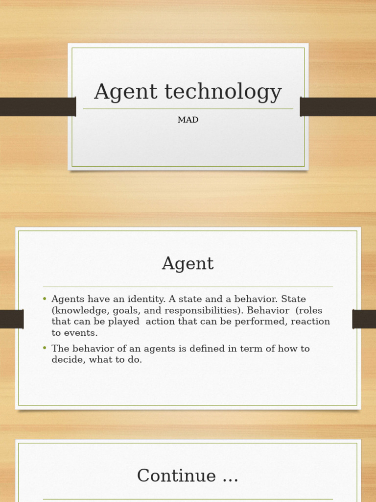 Understanding Agent Technology Concepts | PDF