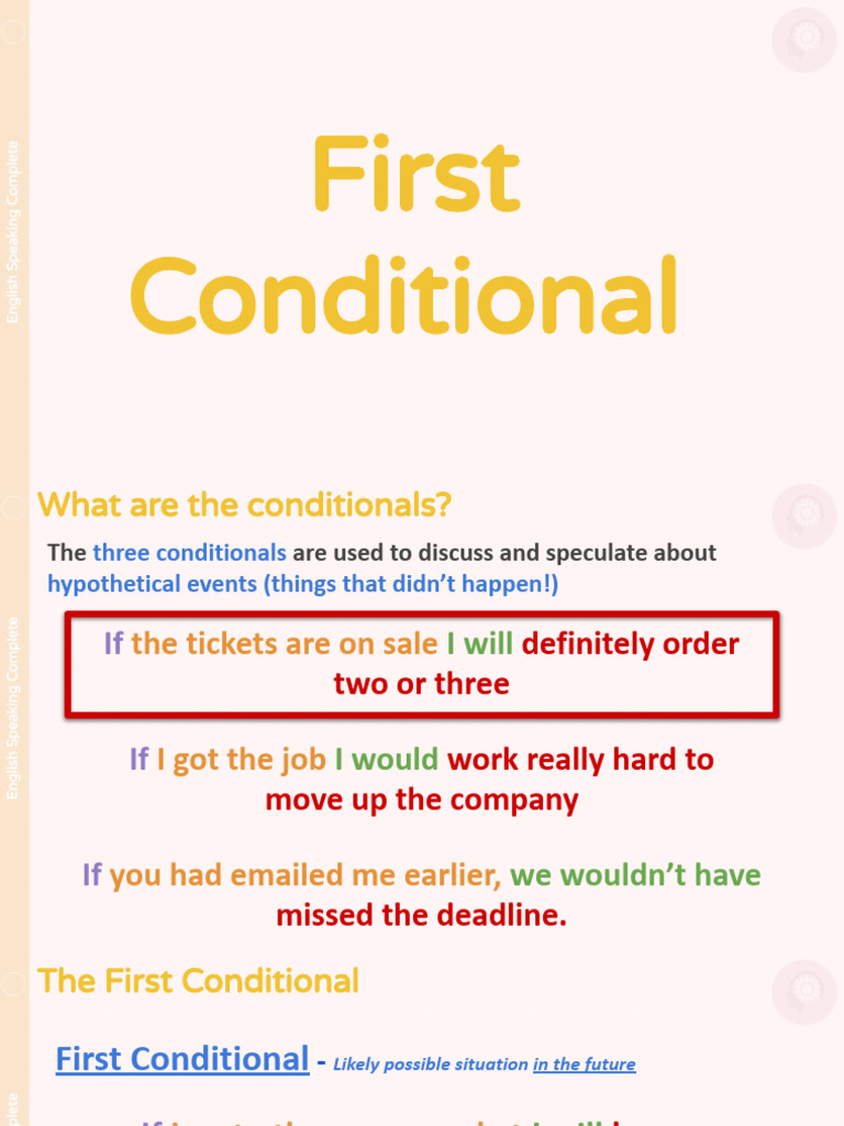 First Conditional | PDF