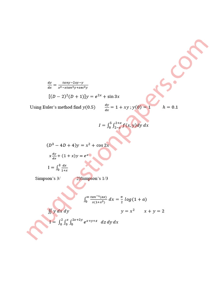 Be First Year Engineering Semester 2 2024 May Engineering Mathematics II M2rev 2019c Scheme ...