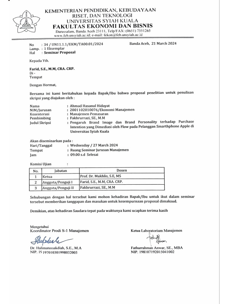Undangan Seminar | PDF