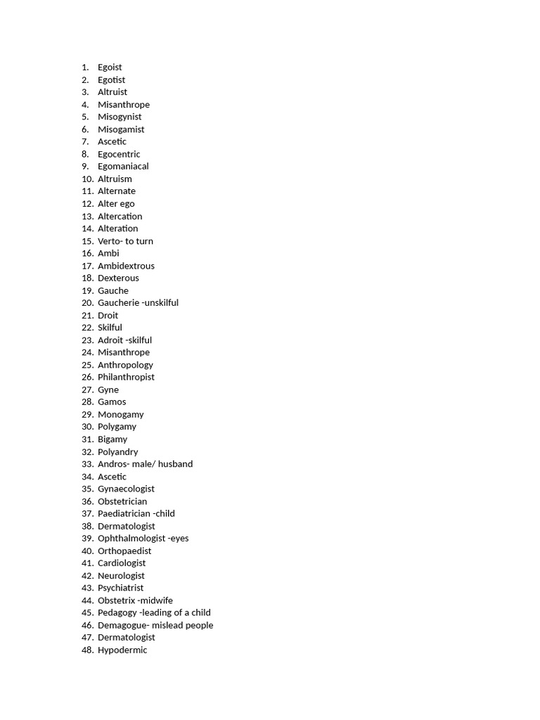 Vocabulary Word Power Made Easy | PDF