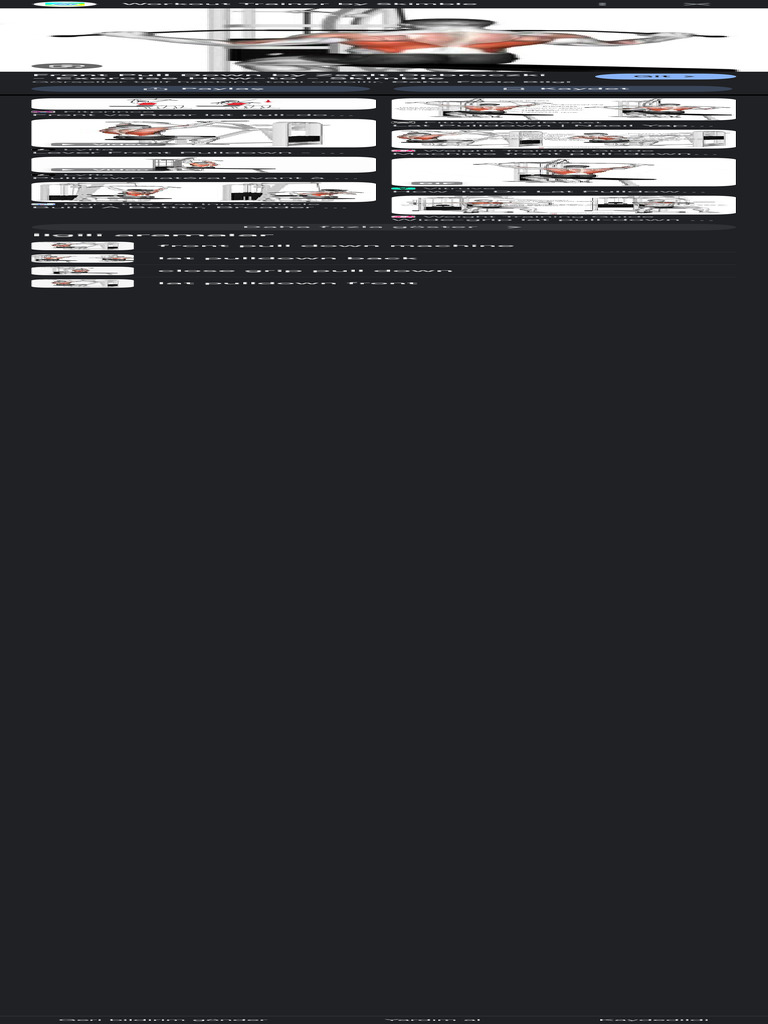 Front Pull Down Exercise Guide | PDF