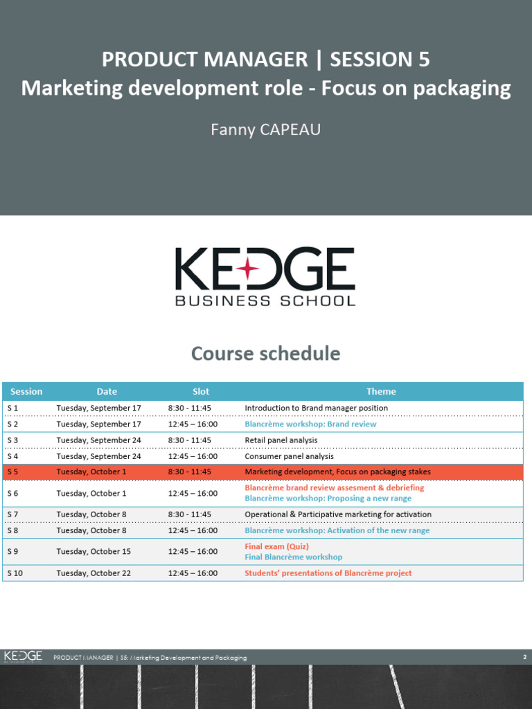 Product Manager - FC - S5 - MKDEV - 202409 | PDF | Marketing | Brand