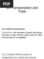 ICSE Class10 Full Geography Transport Project | PDF | Transport | Rail ...