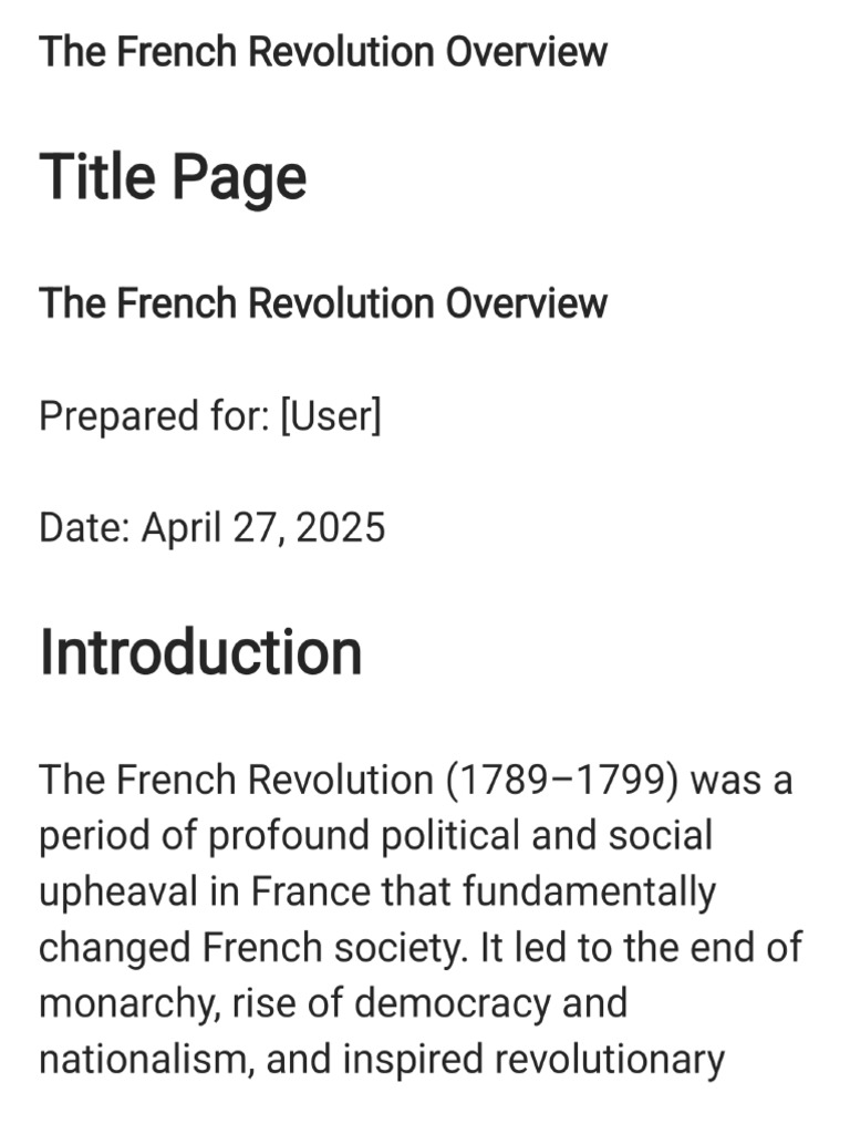 French Revo | PDF