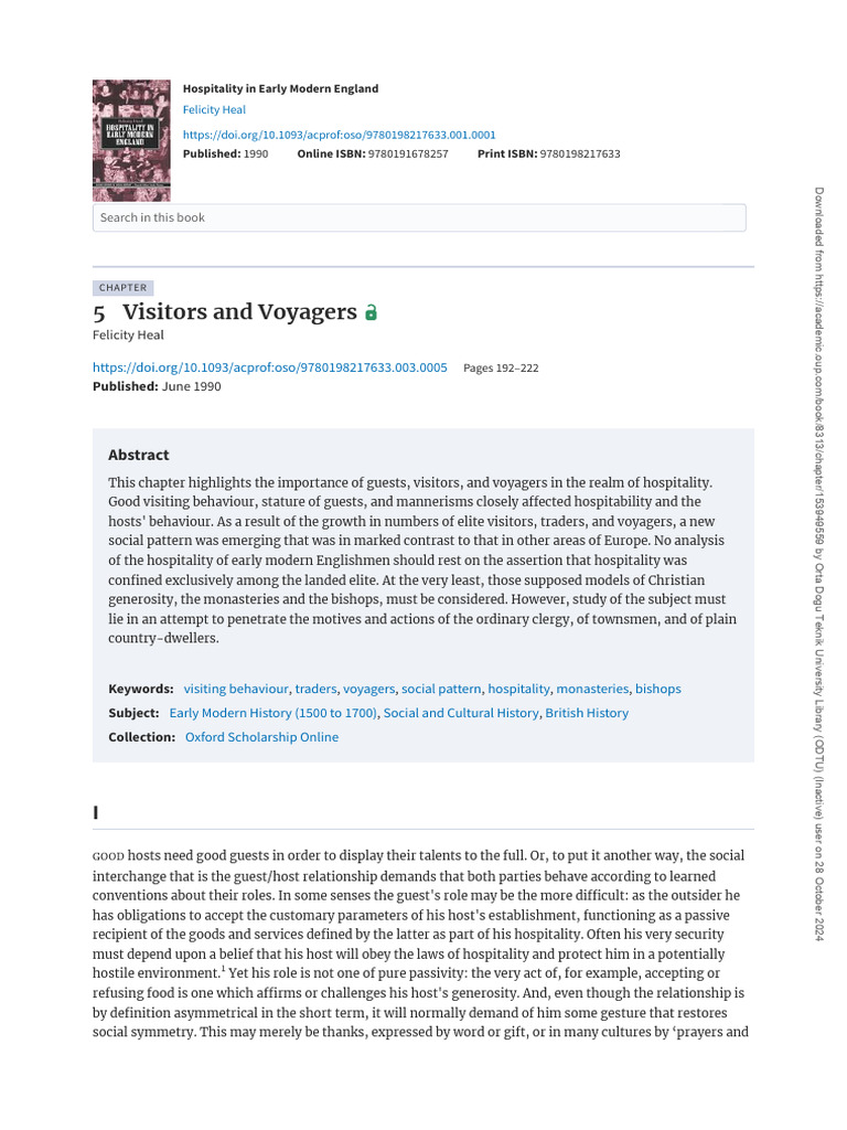 Heal_ hospitality, Visitors and Voyagers | PDF | Inn