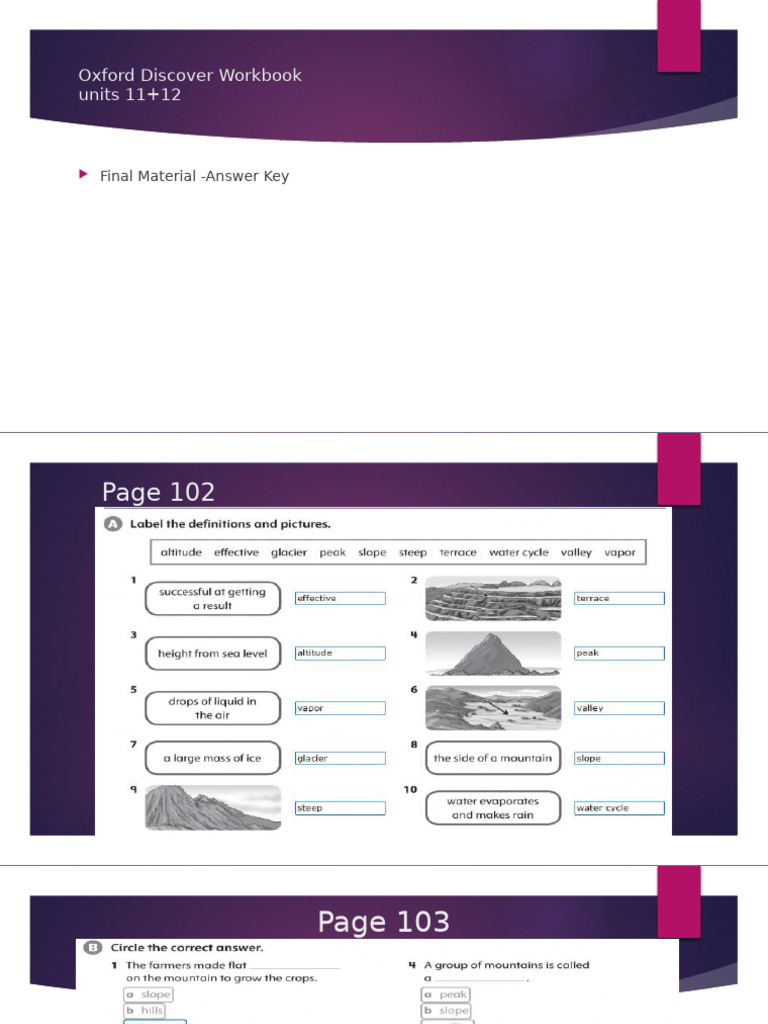 5N-Final Work Book-Answer Key 2 | PDF